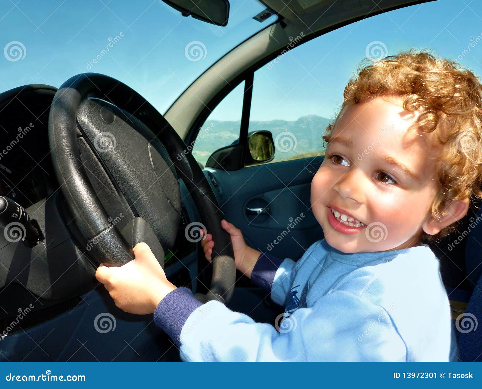 Driver kid stock image. Image of early, white, young - 13972301