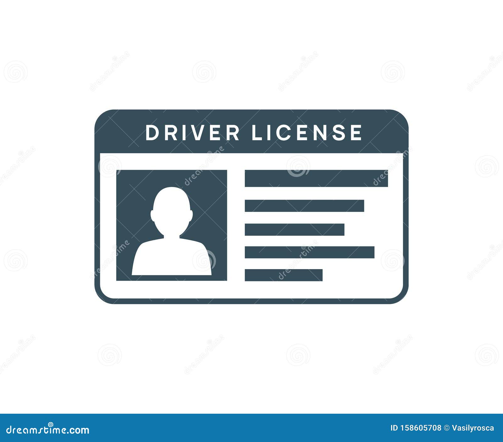 ID Card, Car Drive Licence, Identity Pass Isometric Icon. 3d Line Art ...