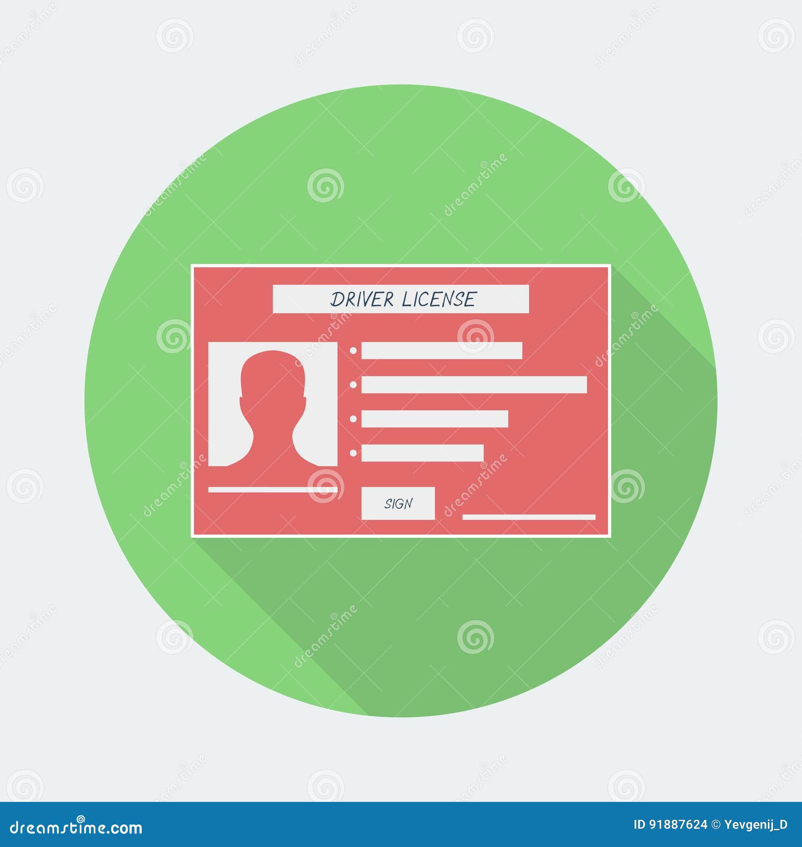 License Icon. Trendy Modern Flat Linear Vector License Icon On W ...