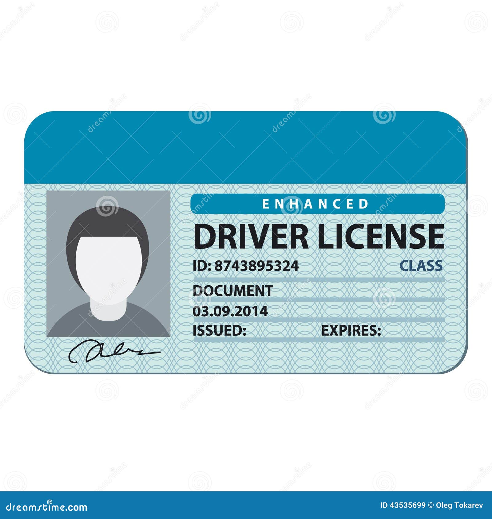 Driver license stock illustration. Illustration of control - 43535699