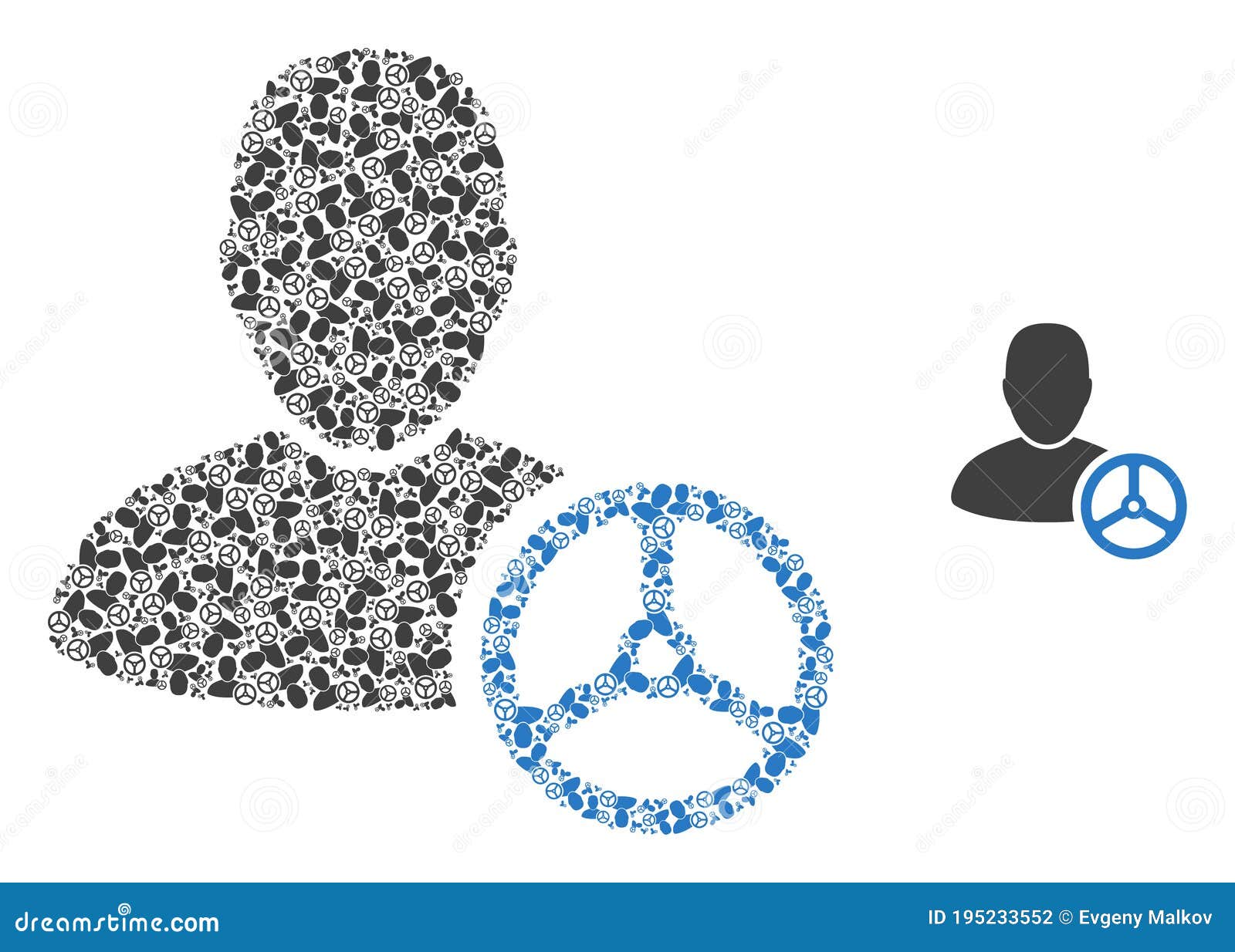 Driver Man Recursion Mosaic of Self Items Stock Vector - Illustration ... Driver Man Recursion Mosaic of Self Items Stock Vector - Illustration ...