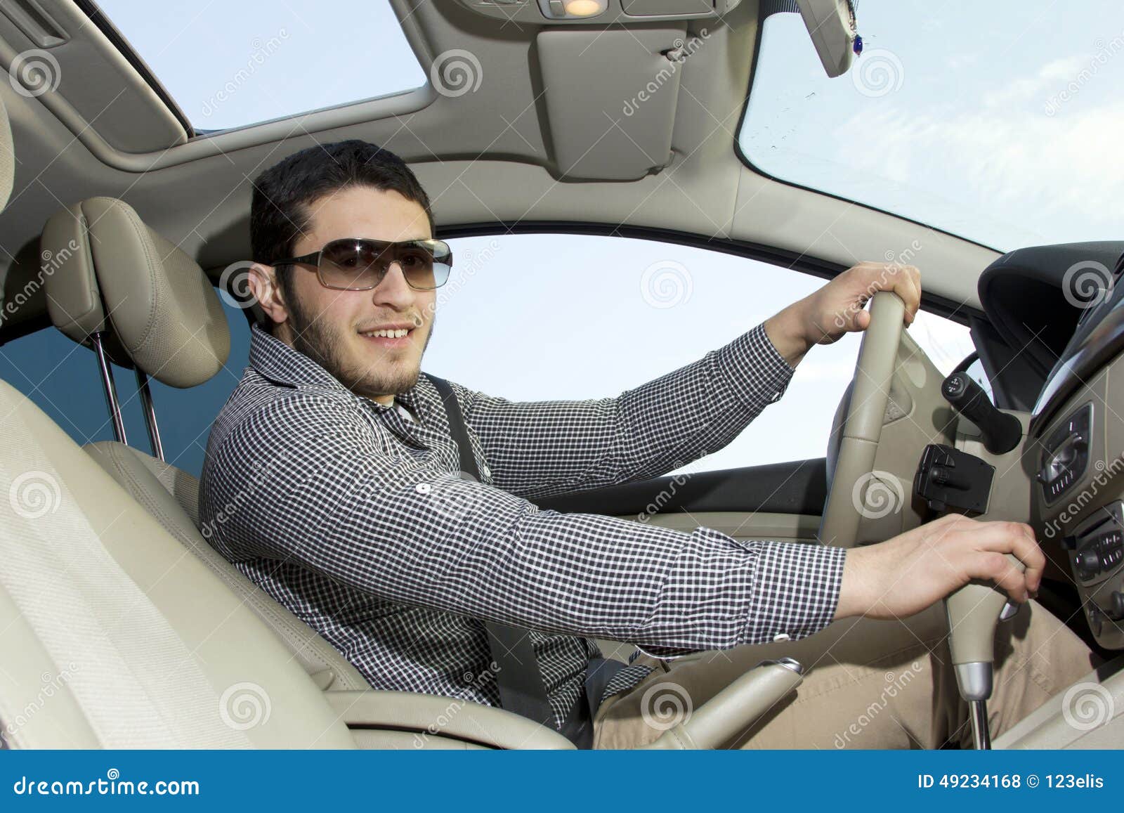 Driver stock photo. Image of road, male, hair, transport - 49234168