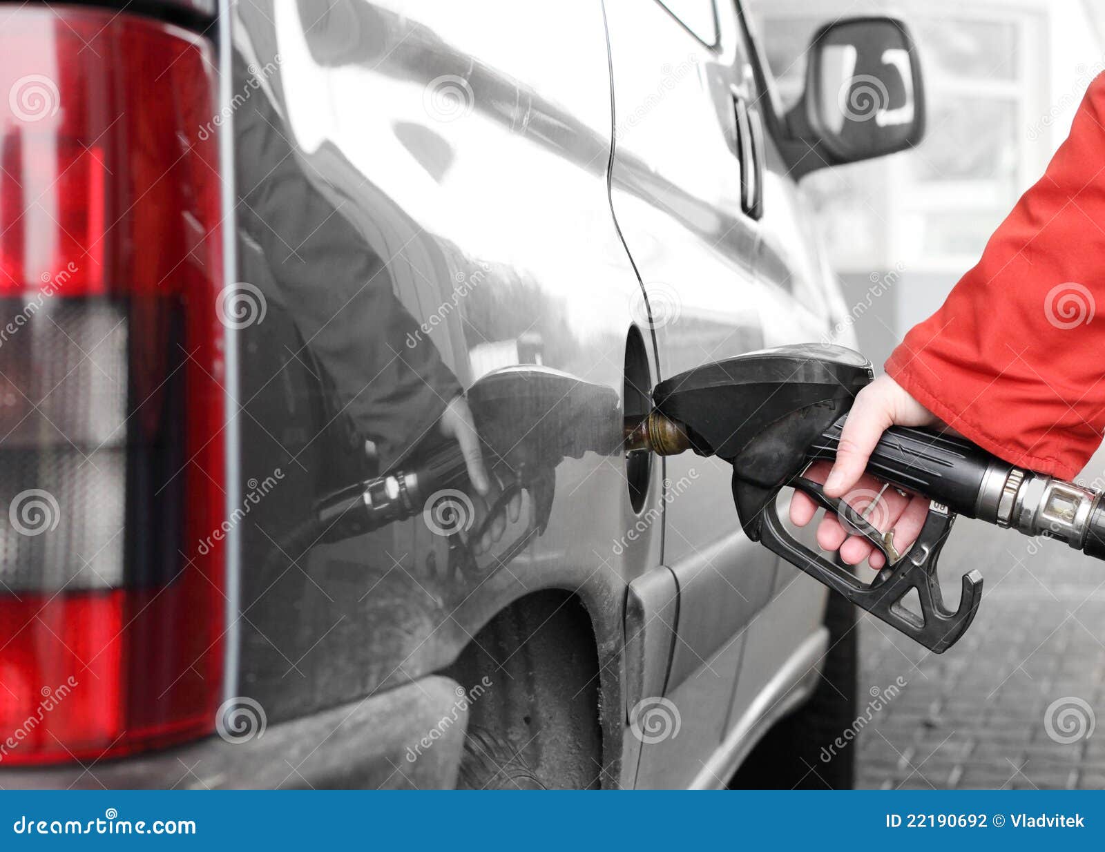 The Driver Pumping Gasoline. Stock Photo - Image of driver, fuel: 22190692
