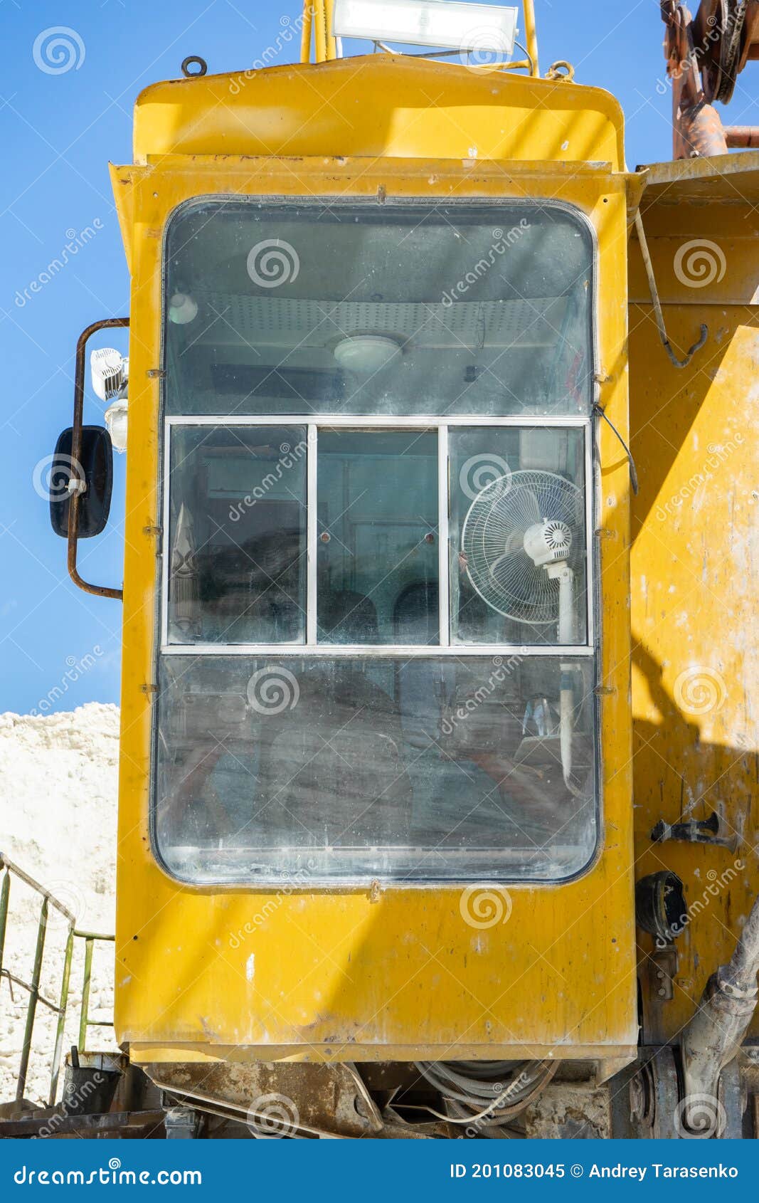 Driver`s Cab and Loader Control Area. Stock Image - Image of machinery ...
