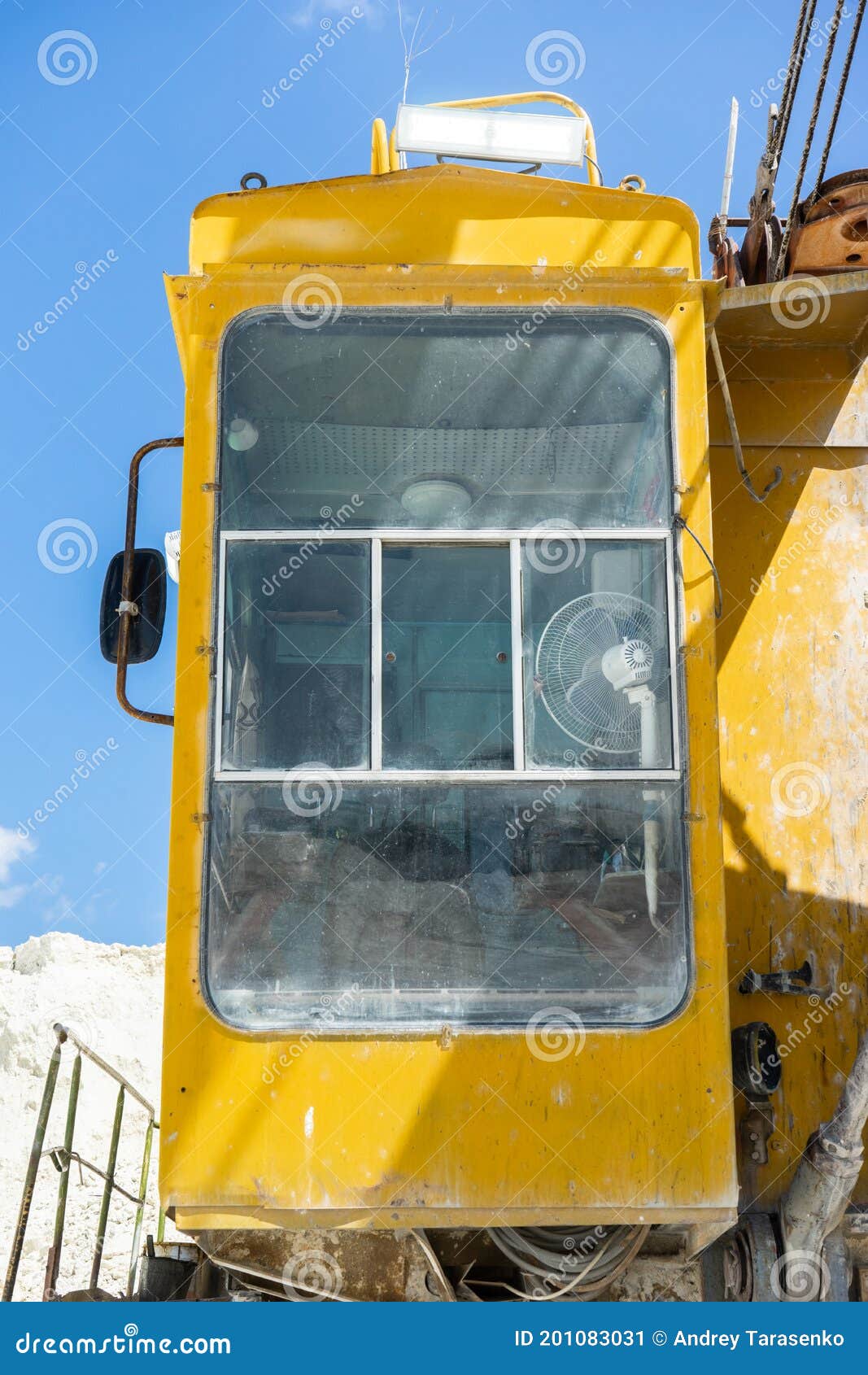 Driver`s Cab and Loader Control Area. Stock Image - Image of heavy ...