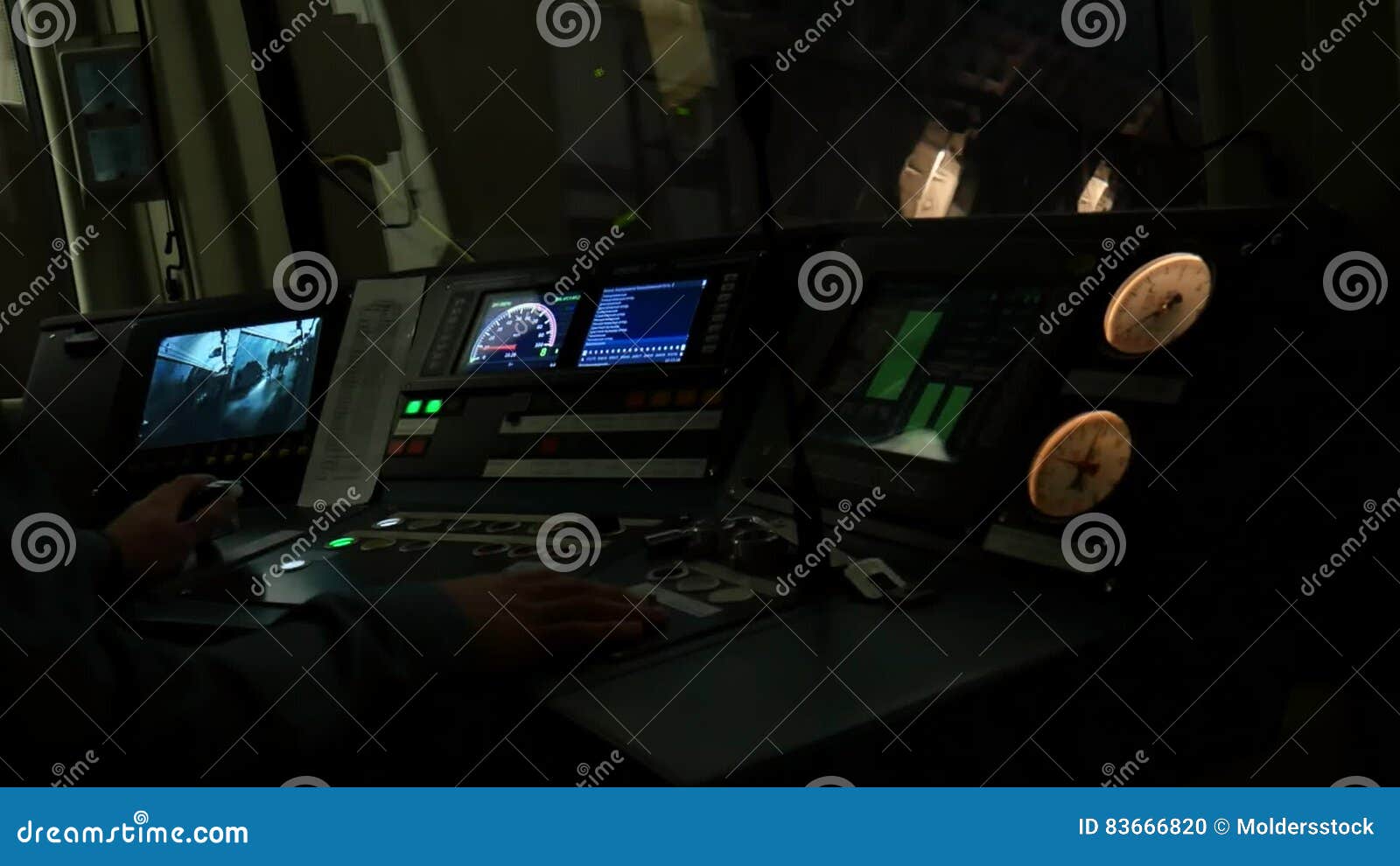 Driver`s Cab and the Remote Control Subway Train Stock Footage - Video ...