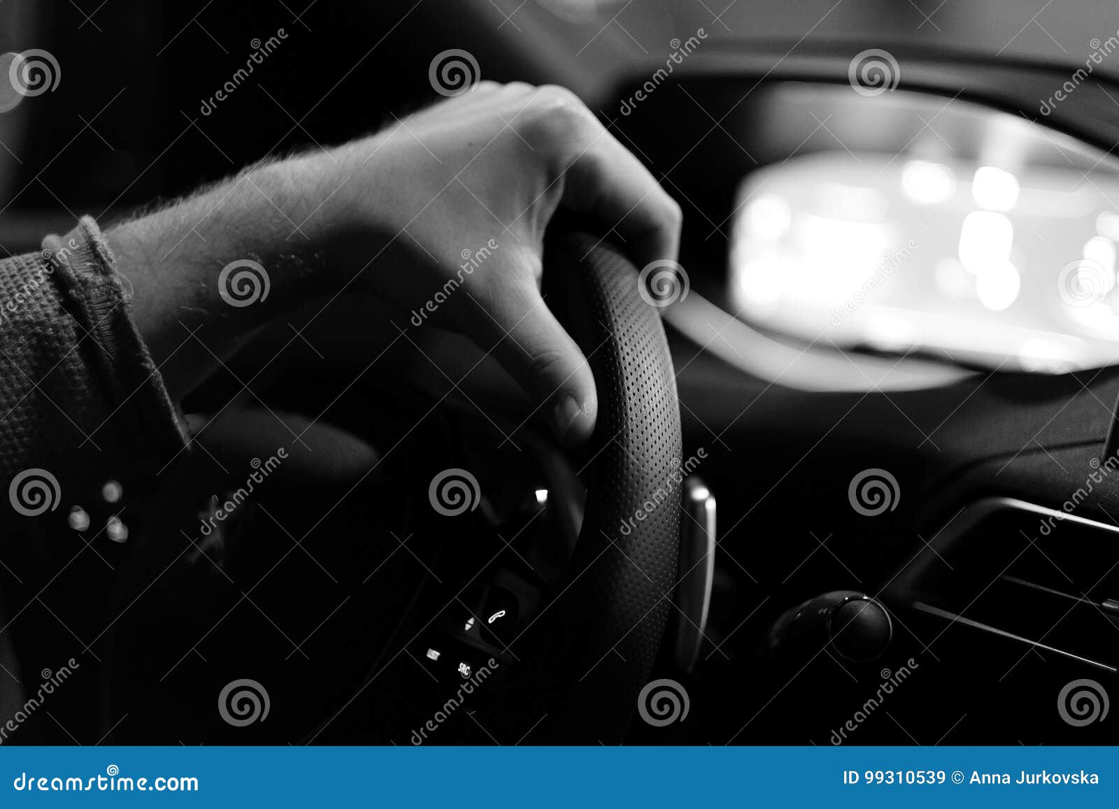 The driver`s hand stock image. Image of surface, technology - 99310539