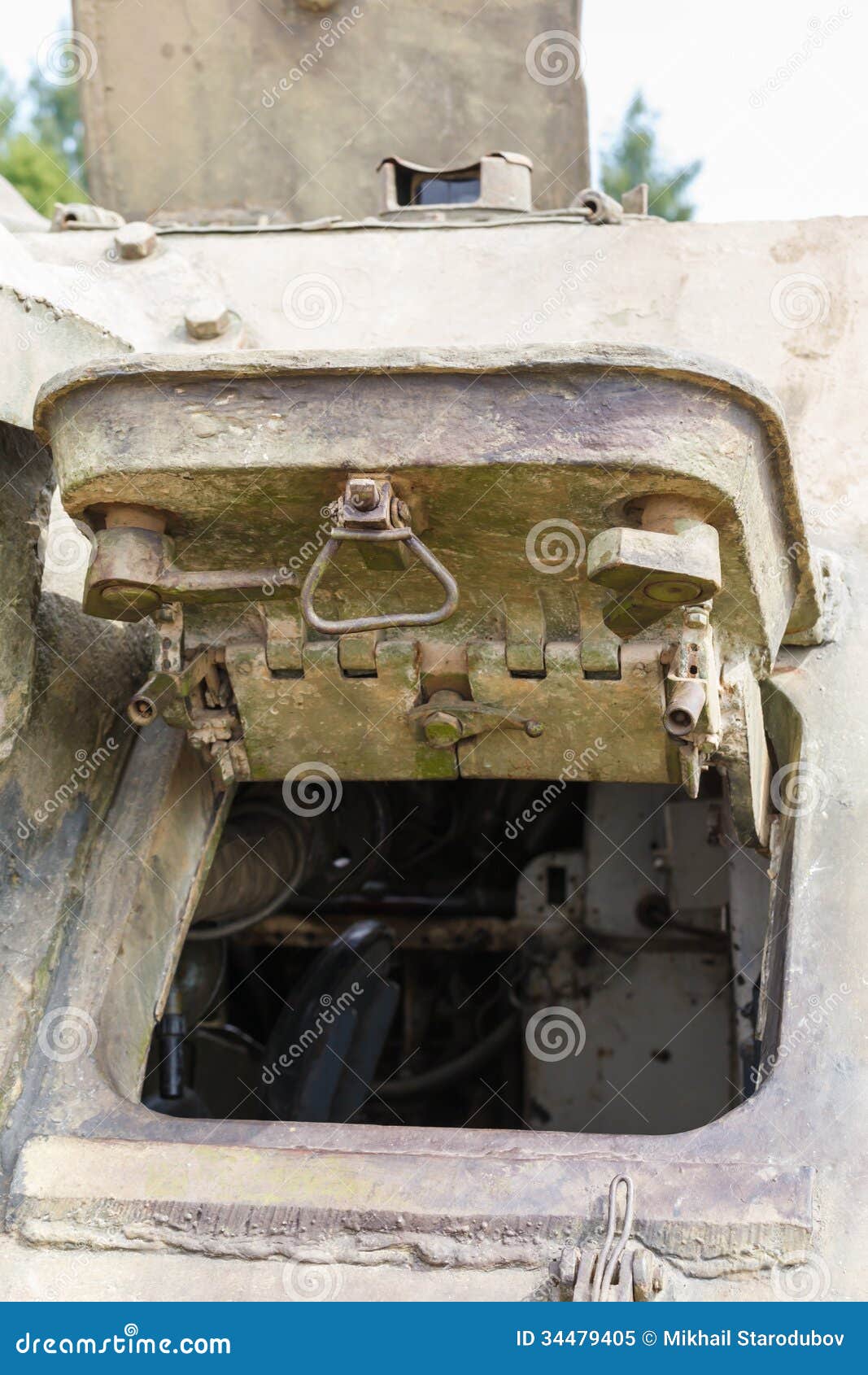 Driver S Hatch Mechanics of the T-34 Stock Image - Image of development ...