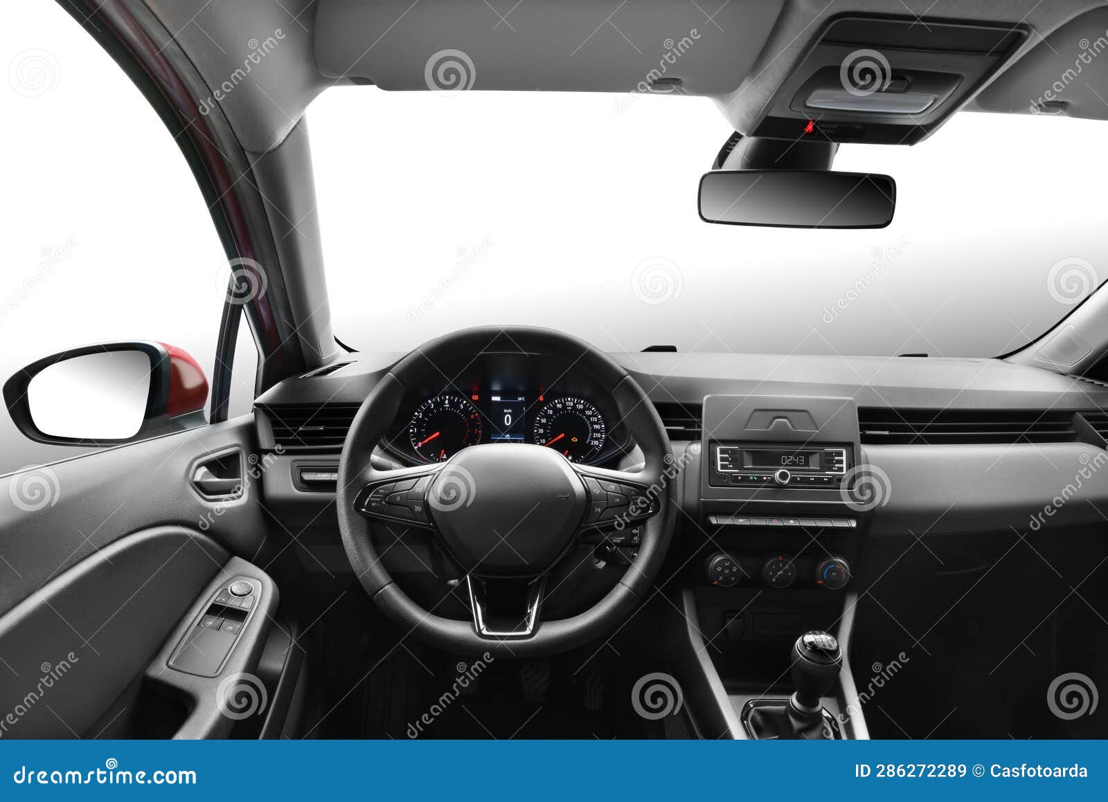 Driver S Perspective in a Modern Passenger Car Stock Image - Image of ...