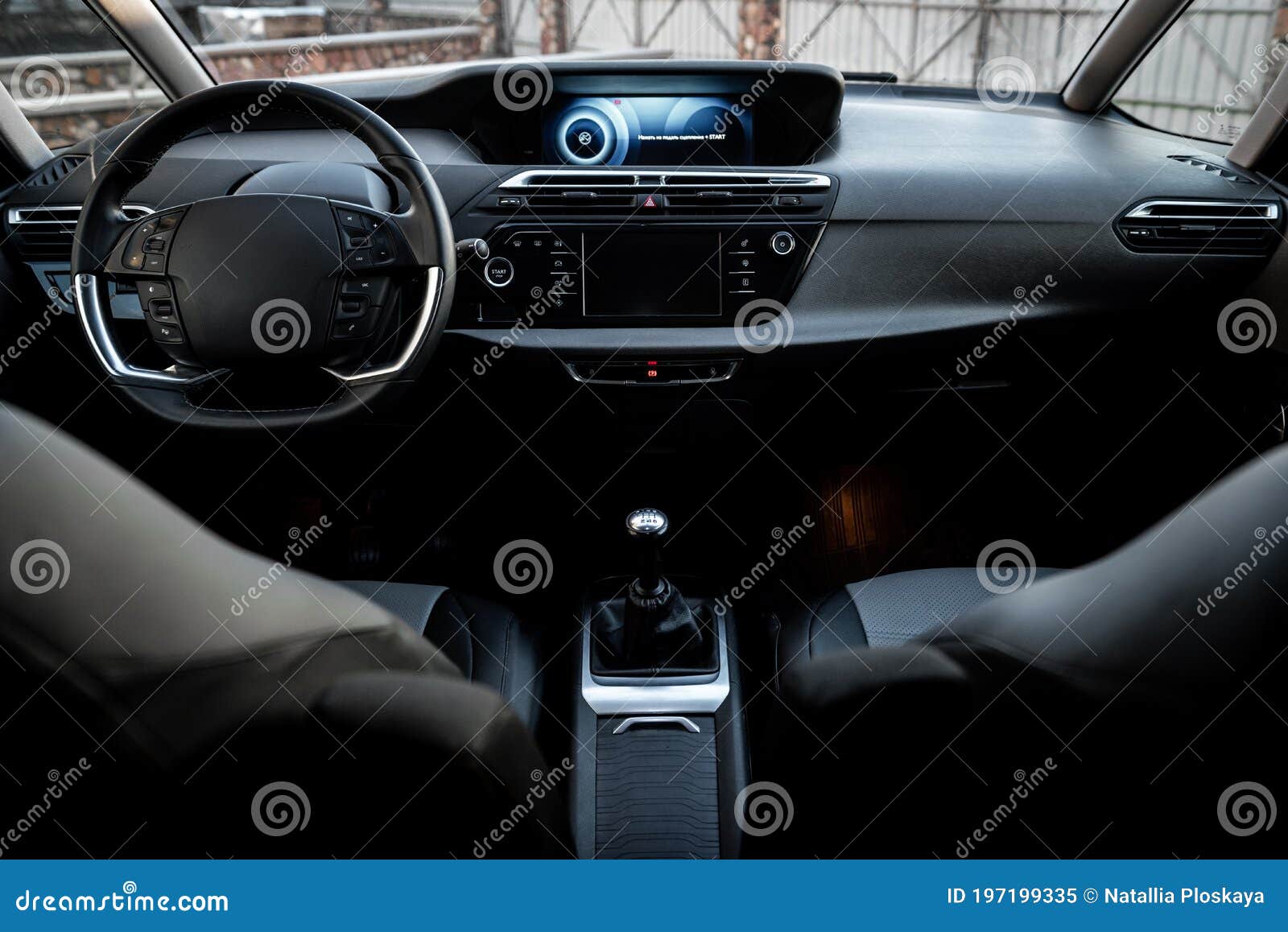 Driver`s Seat of the Car. Car Interior Stock Image - Image of interior ...