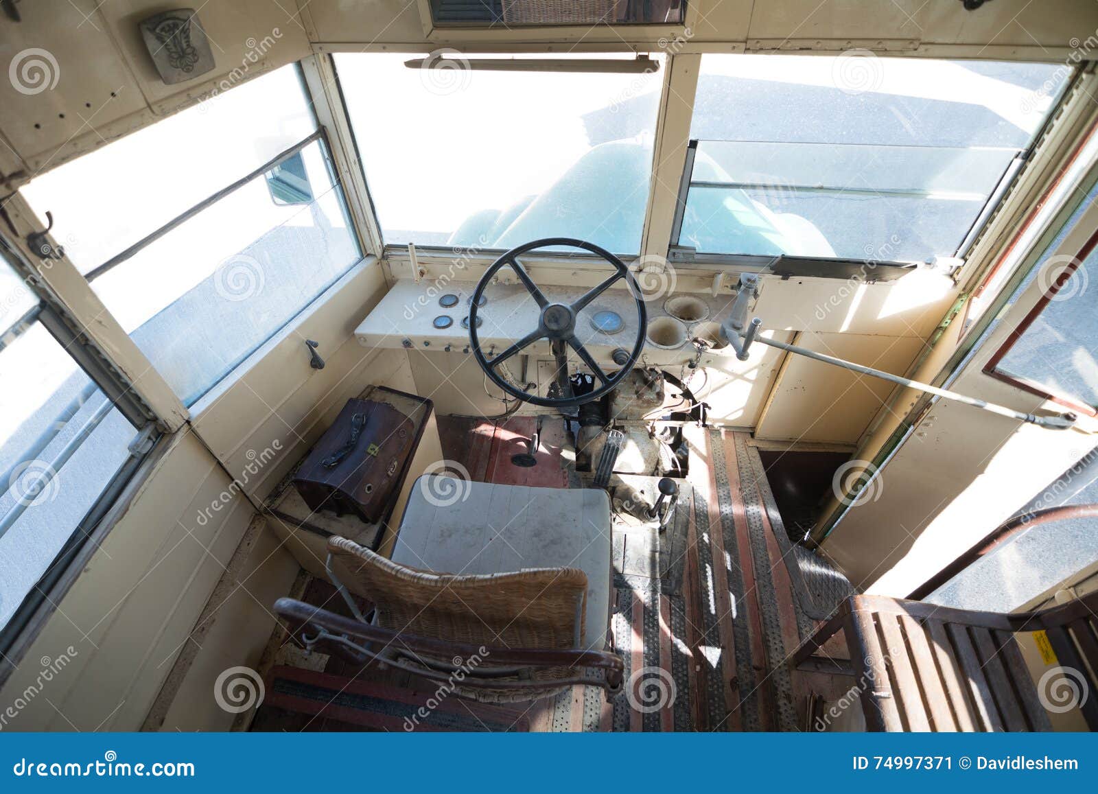 Driver s seat stock image. Image of city, clean, aged - 74997371