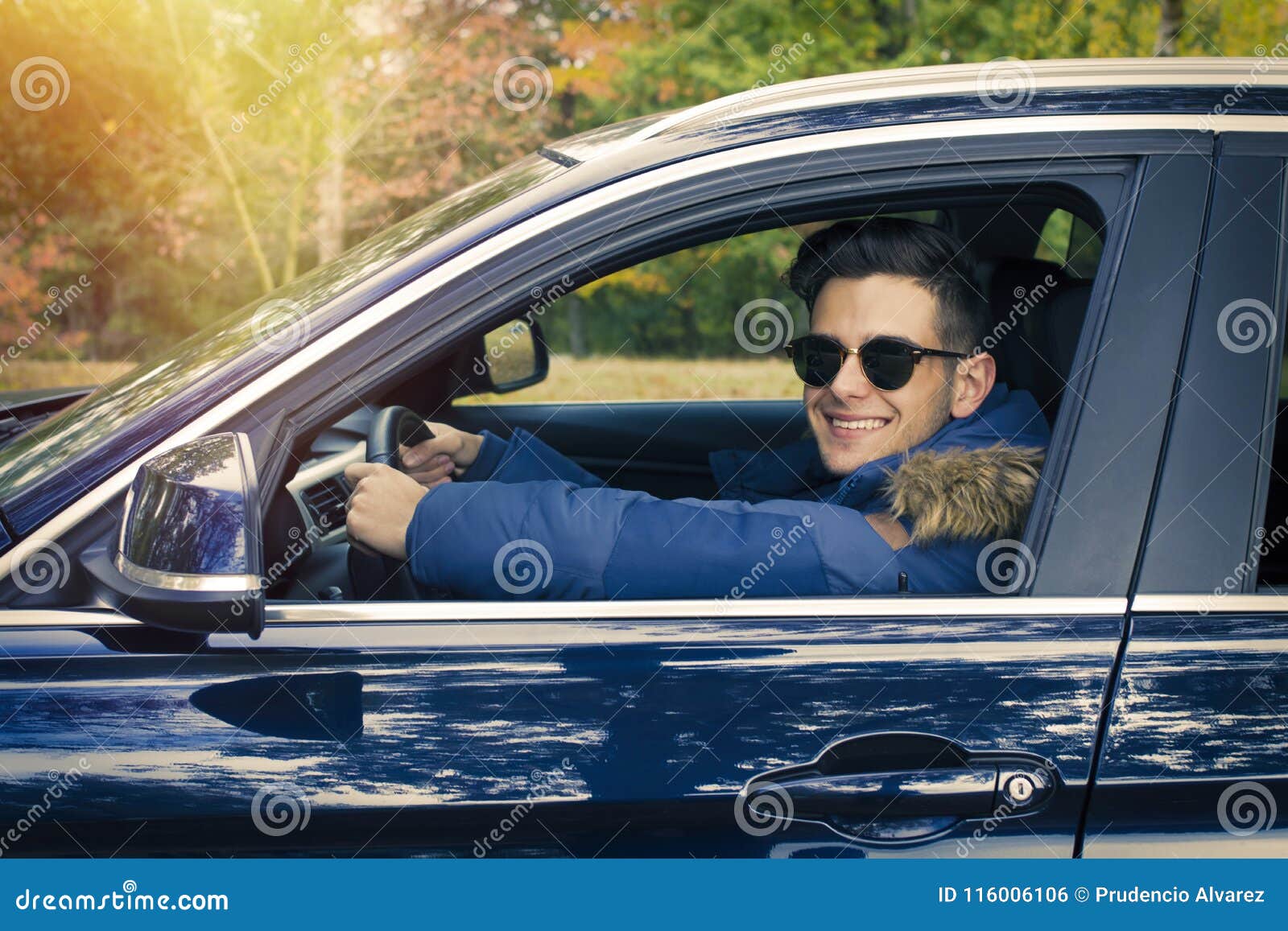 Adult on the car stock photo. Image of leisure, lifestyle - 116006106