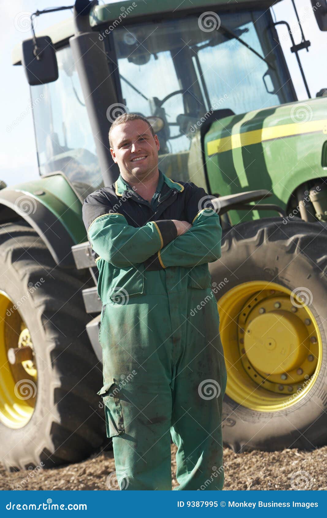 Driver Standing In Front Of Tractor Editorial Photo | CartoonDealer.com ...