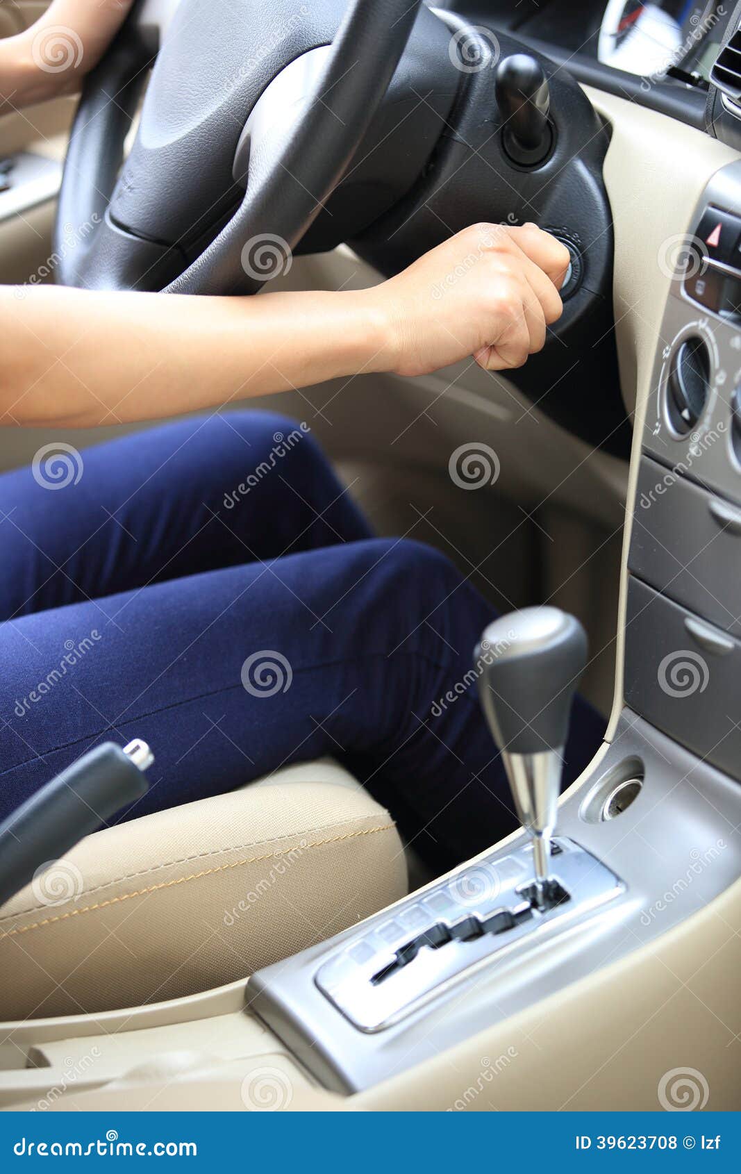Driver starting the car stock photo. Image of keyway - 39623708