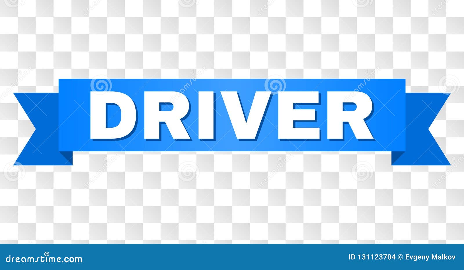 Blue Stripe with DRIVER Title Stock Vector - Illustration of label ...