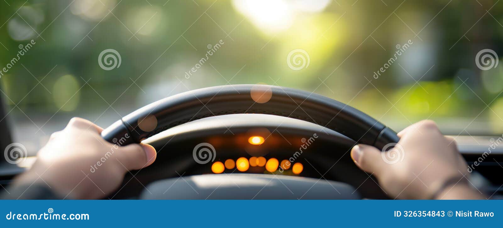 Driver Using Turn Signals before a Turn, Indicating Intentions, Road ...