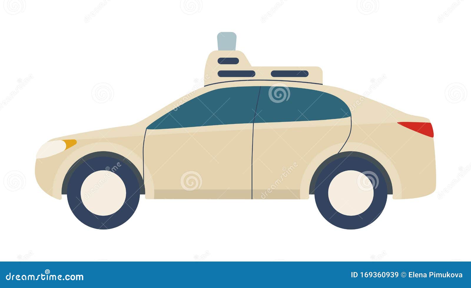 Driverless Car, Autonomous Vehicle, Auto with Autopilot. Vector ... Driverless Car, Autonomous Vehicle, Auto with Autopilot. Vector ...