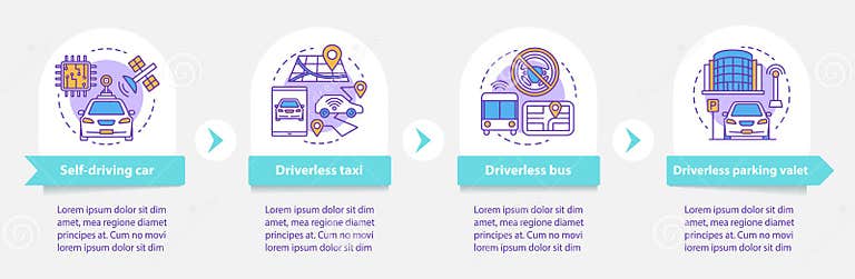 Driverless Car Industry Vector Infographic Template. Business ...