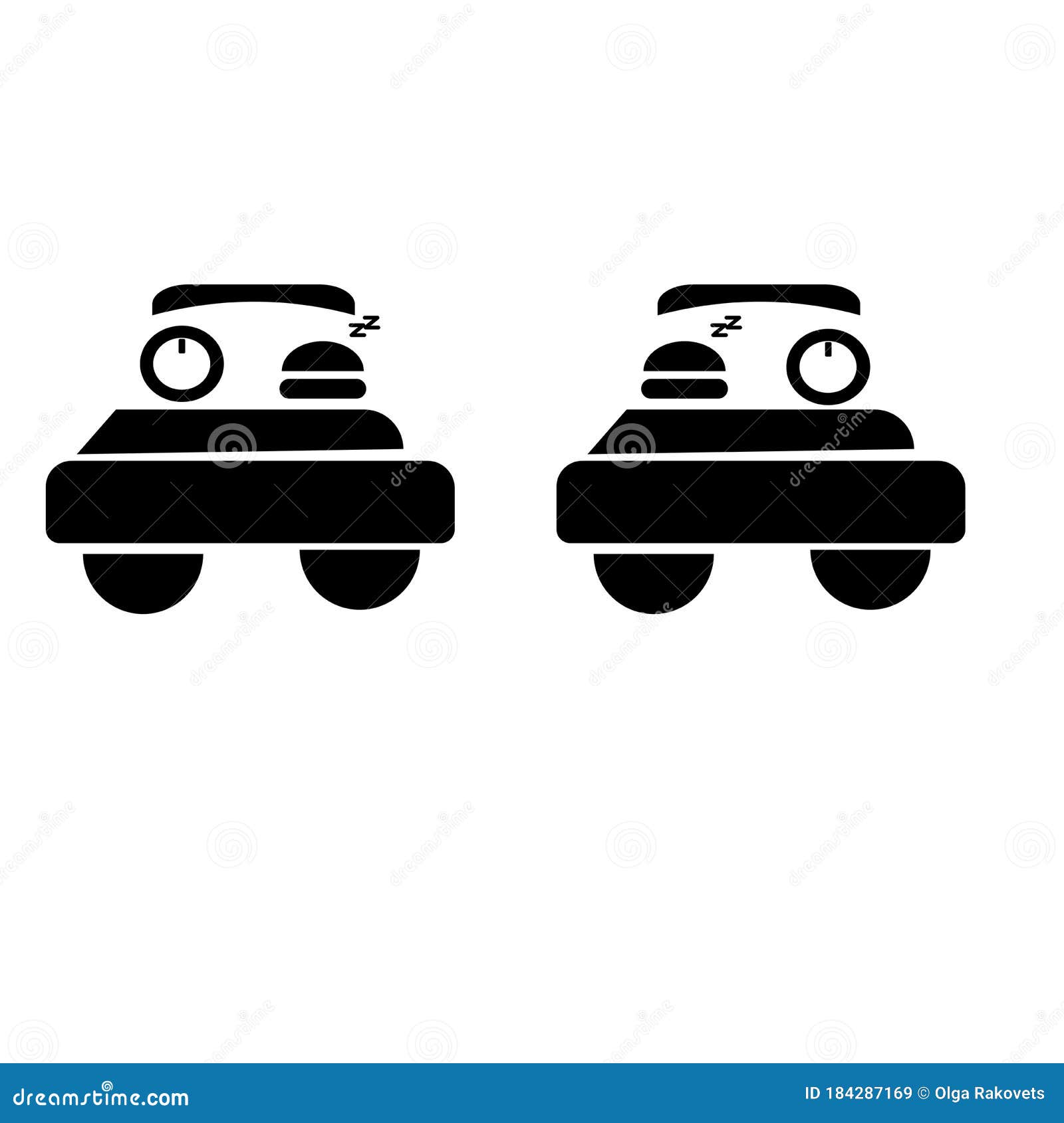 Driverless Car Logo Vector Illustration Stock Vector - Illustration of ...