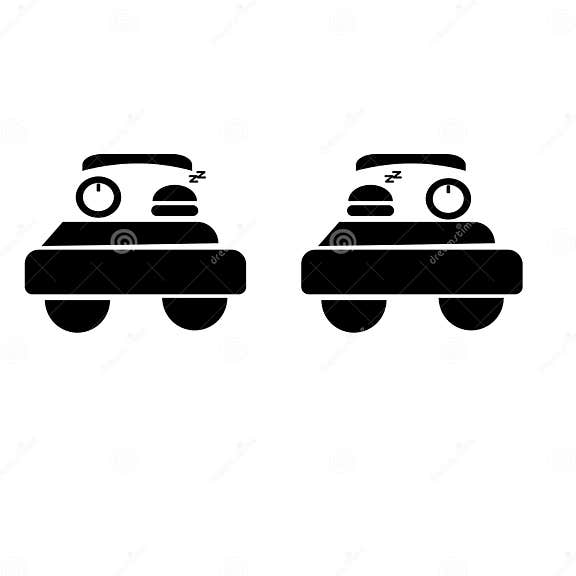 Driverless Car Logo Vector Illustration Stock Vector - Illustration of ...