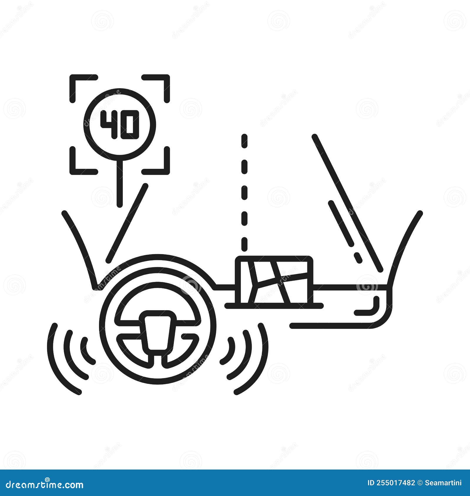 Driverless Car, Self Driving Autonomous Vehicle Stock Vector ...
