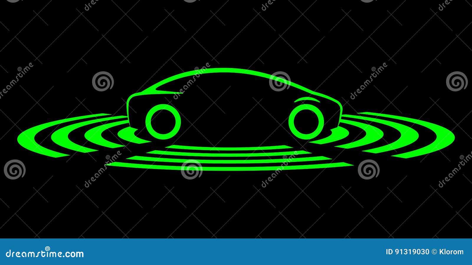 Driverless car symbol stock vector. Illustration of autonomous - 91319030