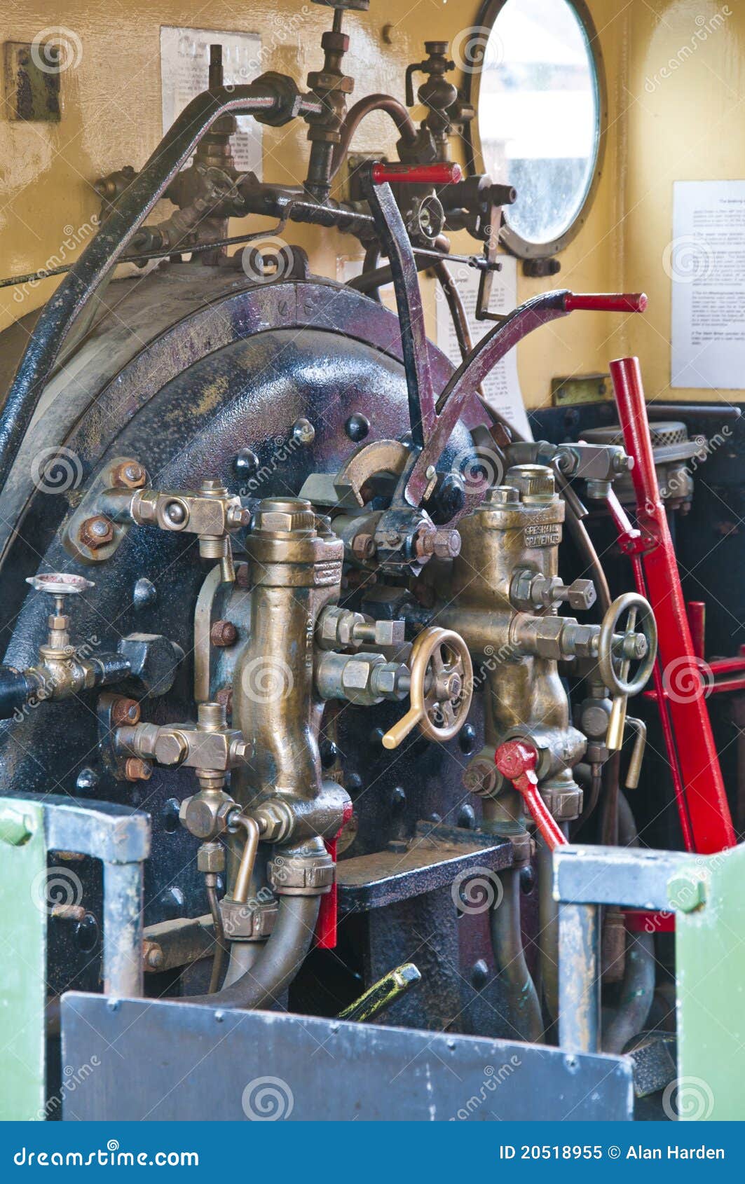 Drivers Cab of a Steam Engine Stock Image - Image of track, road: 20518955