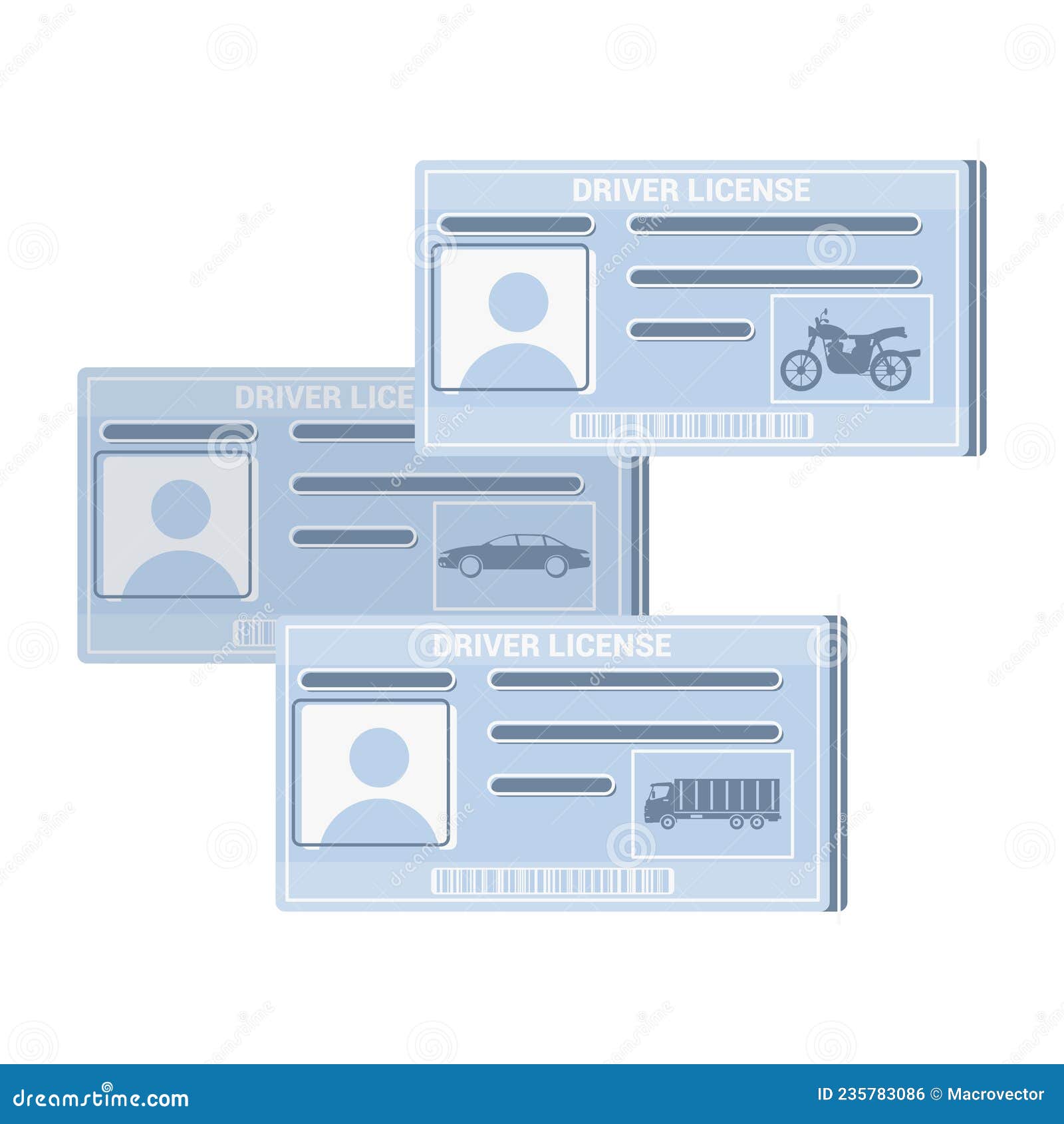 Drivers License Flat Composition Stock Vector - Illustration of sign ...