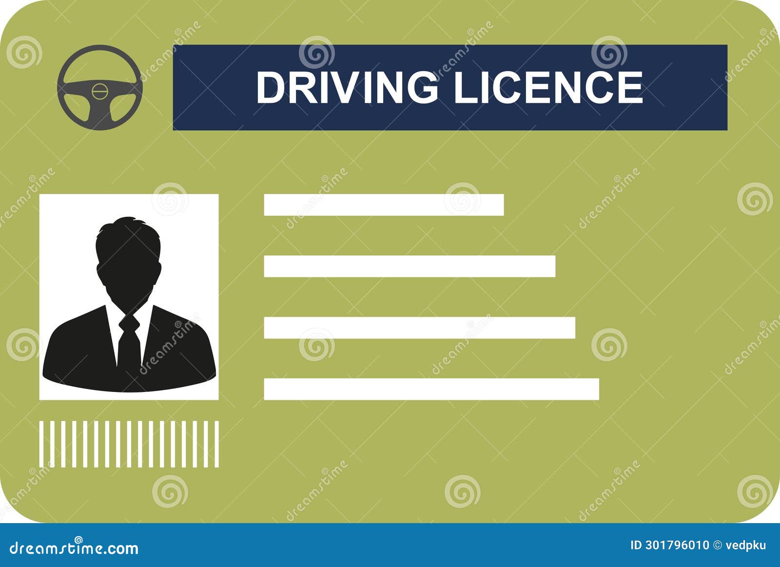 Drivers License Icon Driver License Card Identification, Identity Card ...