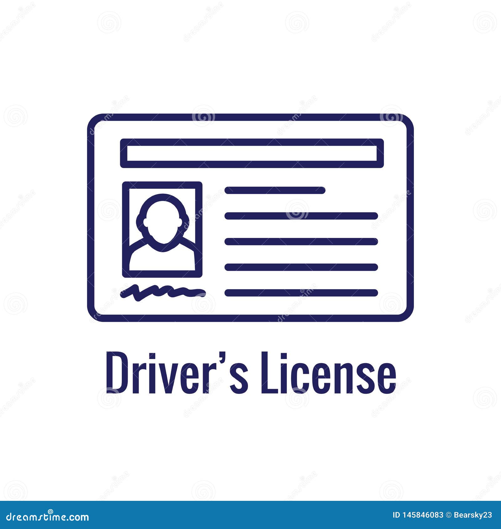 License Icon. Trendy Modern Flat Linear Vector License Icon On W ...