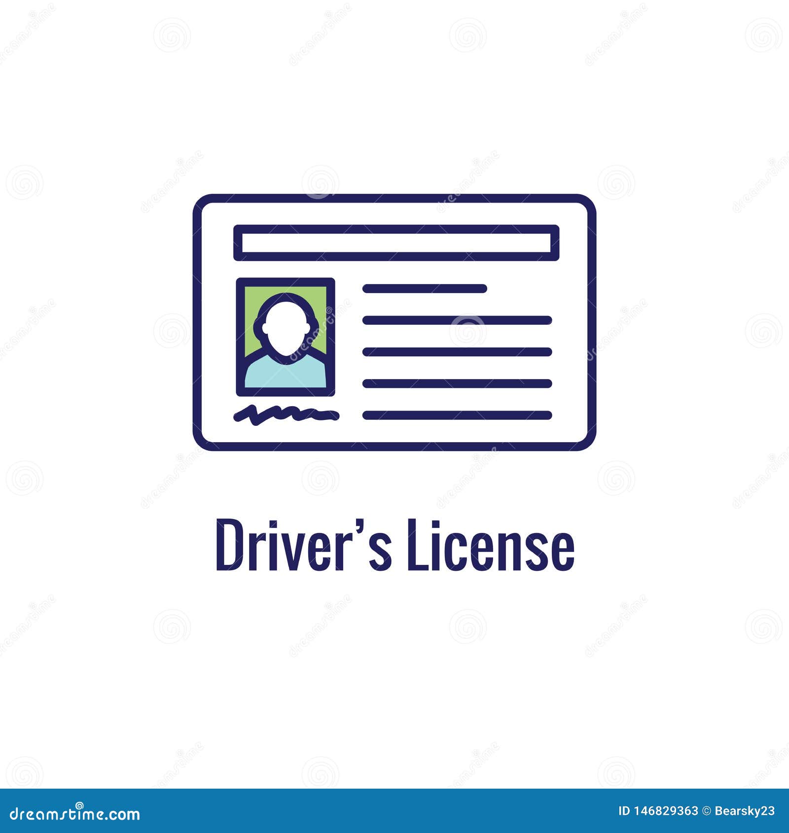 Drivers Test and License Icon Set and - Web Header Banner Stock Vector ...