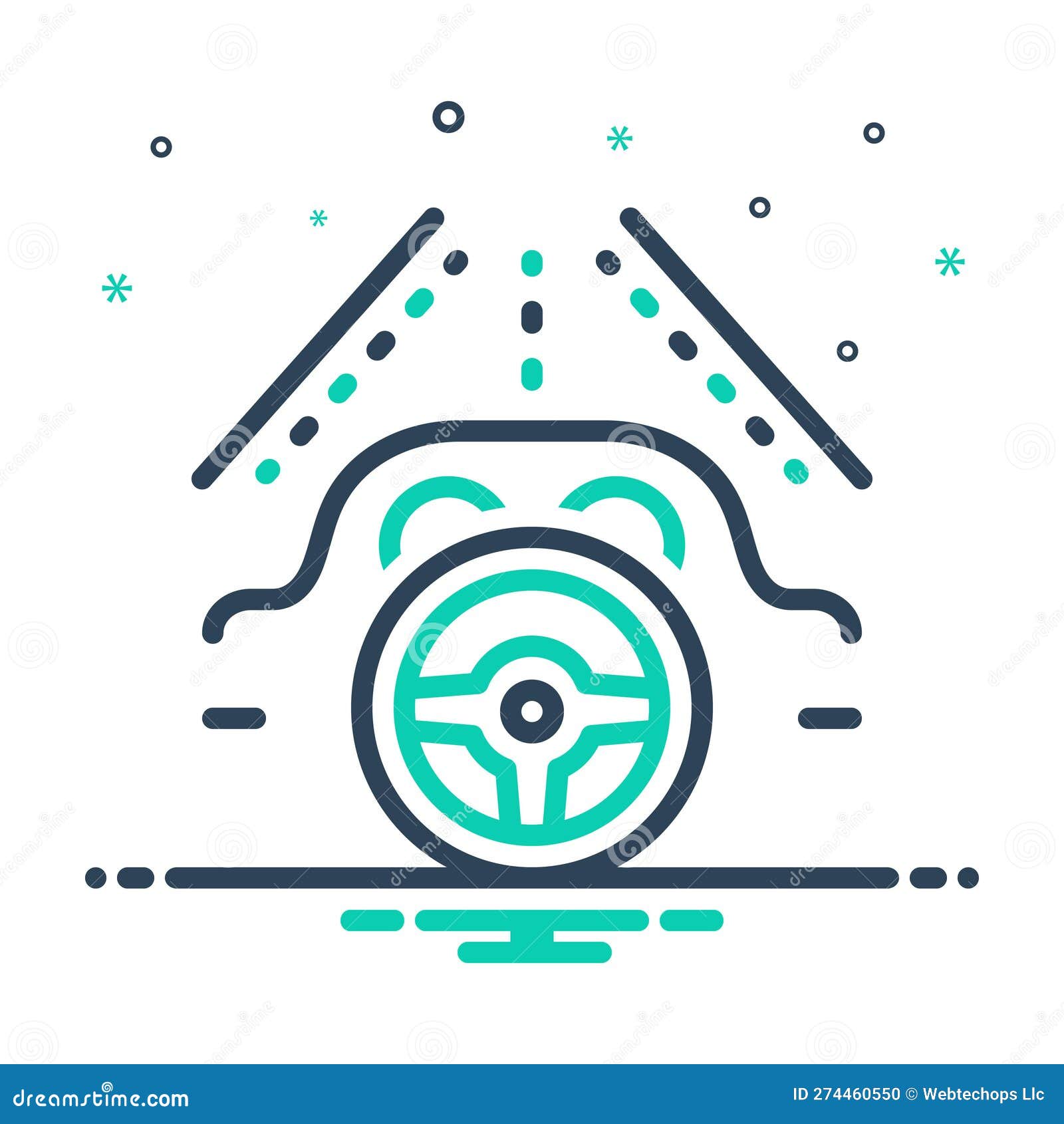 Mix Icon for Drives, Driving and Vehicle Stock Illustration ...