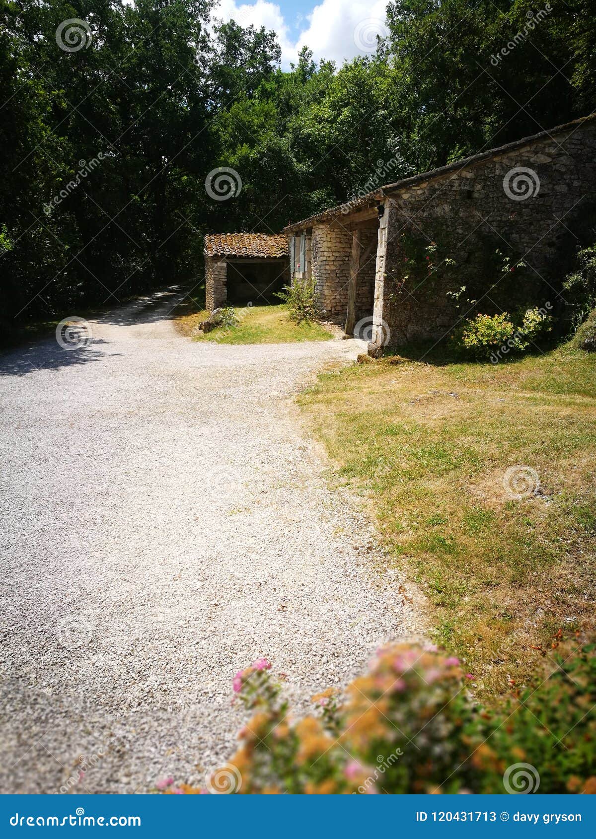 Driveway stock image. Image of buildings, charm, driveway - 120431713
