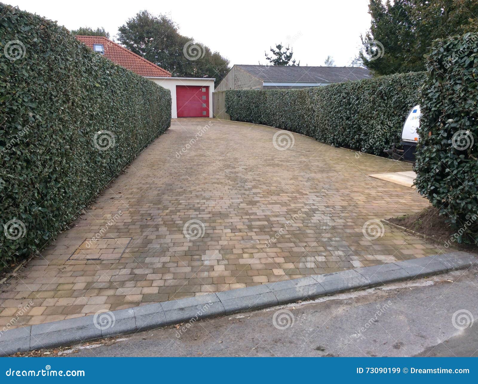 Driveway stock image. Image of drive, paved, driveway - 73090199