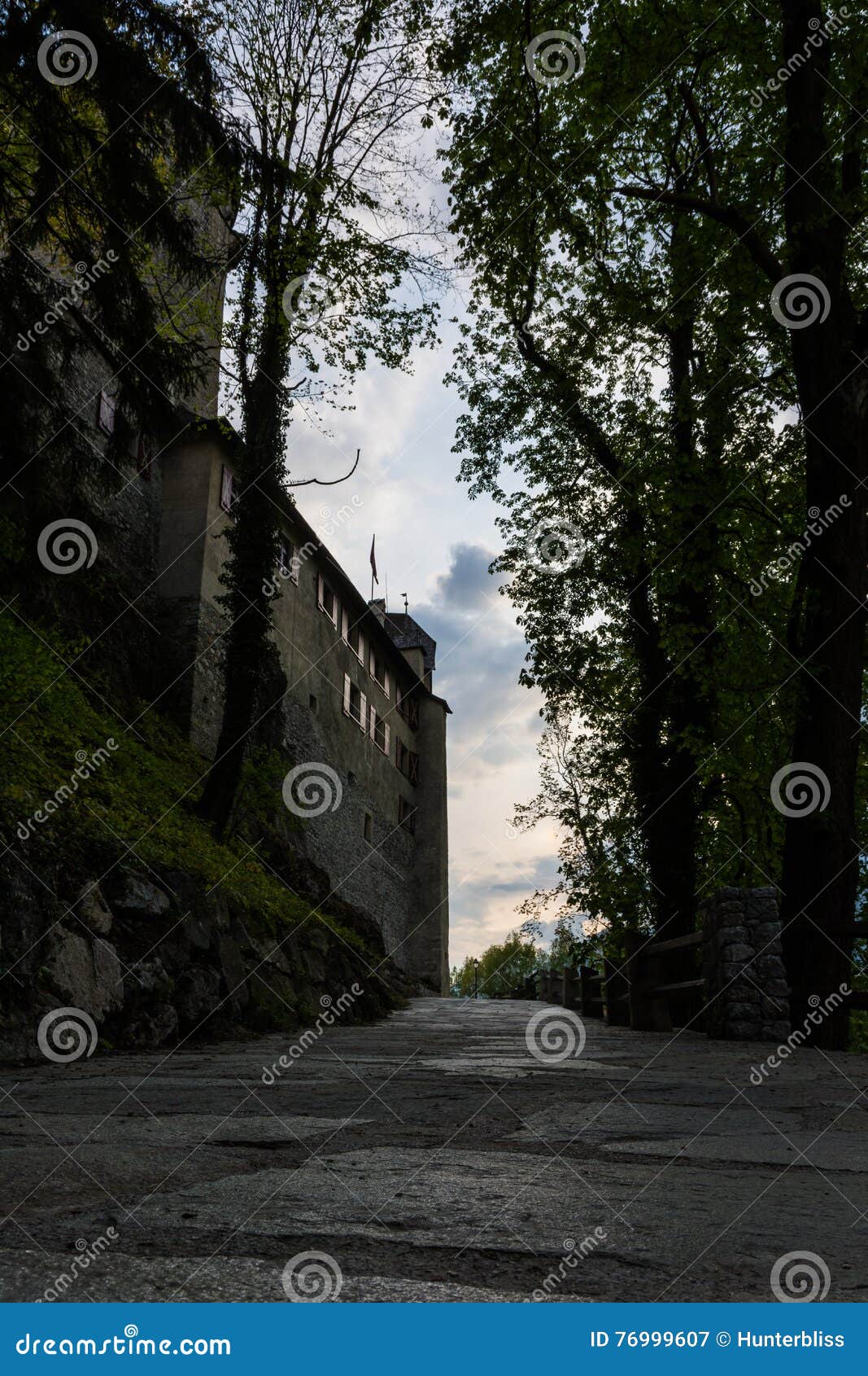 Driveway To Medieval Castle Matzen Austria Stock Image - Image of ...