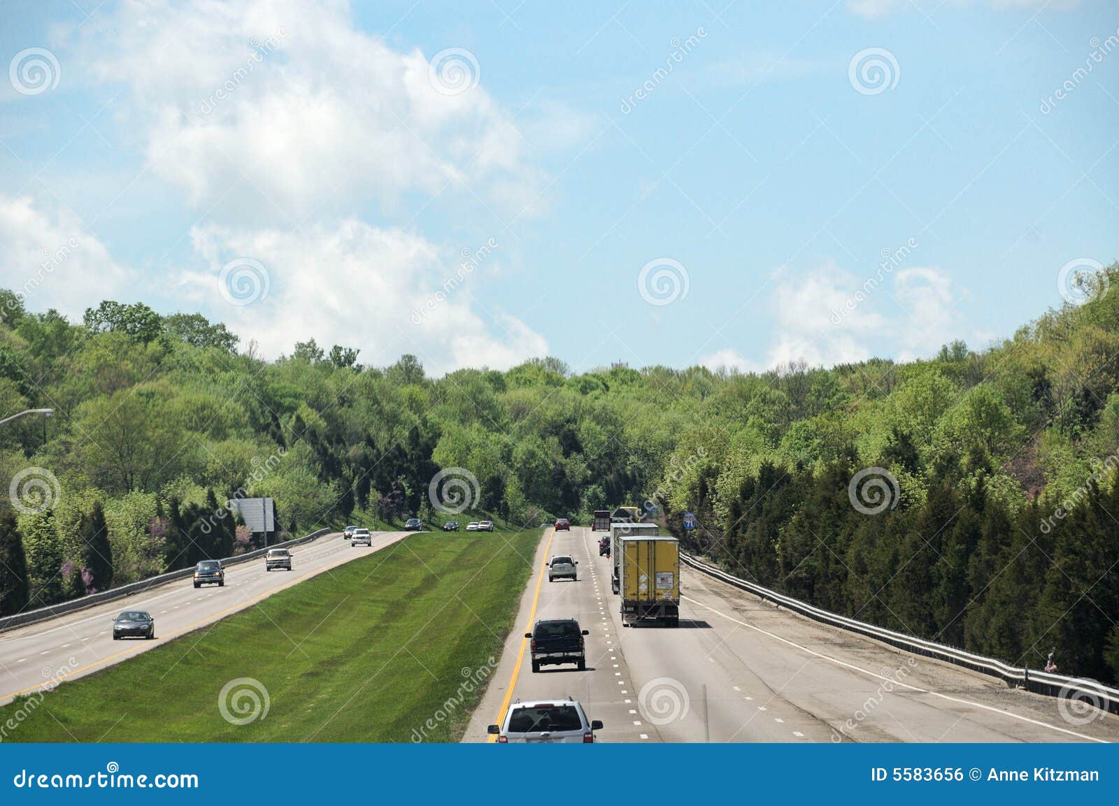 Interstate Highway East And West Stock Photography | CartoonDealer.com ...