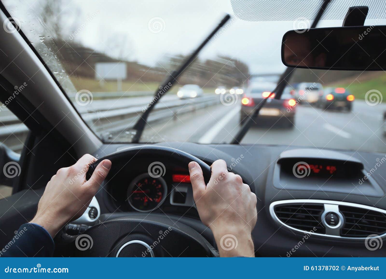 Driving in bad weather stock photo. Image of problem - 61378702