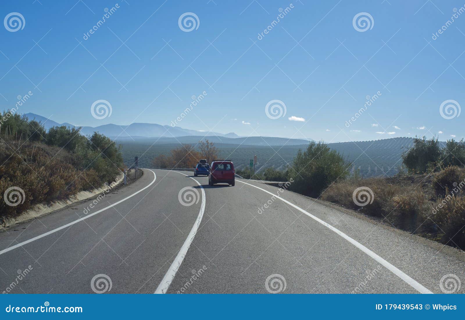 Driving Behind Vehicles on Solid Line or Unbroken Stock Image - Image ...