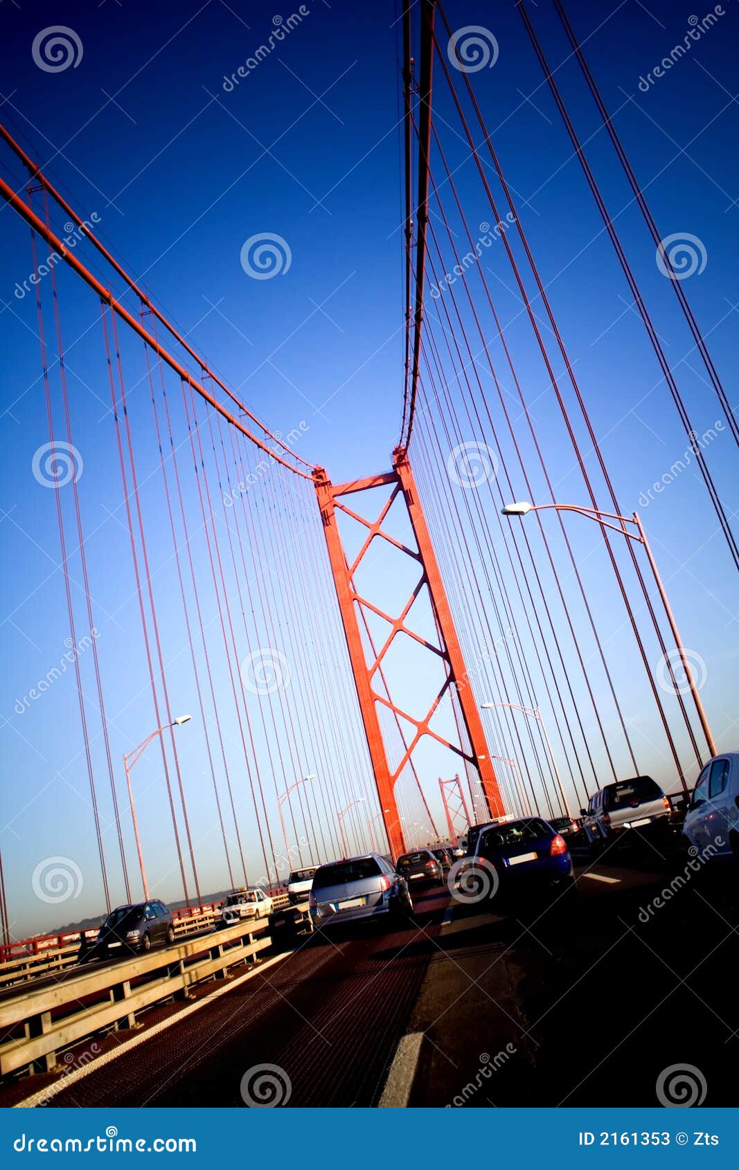 Driving through bridge stock image. Image of string, cross - 2161353