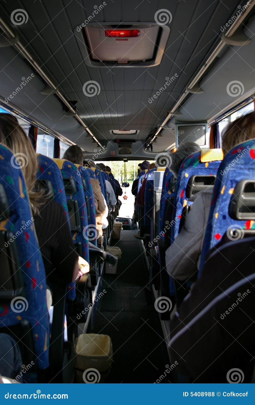 Driving with a bus stock photo. Image of chairs, bench - 5408988