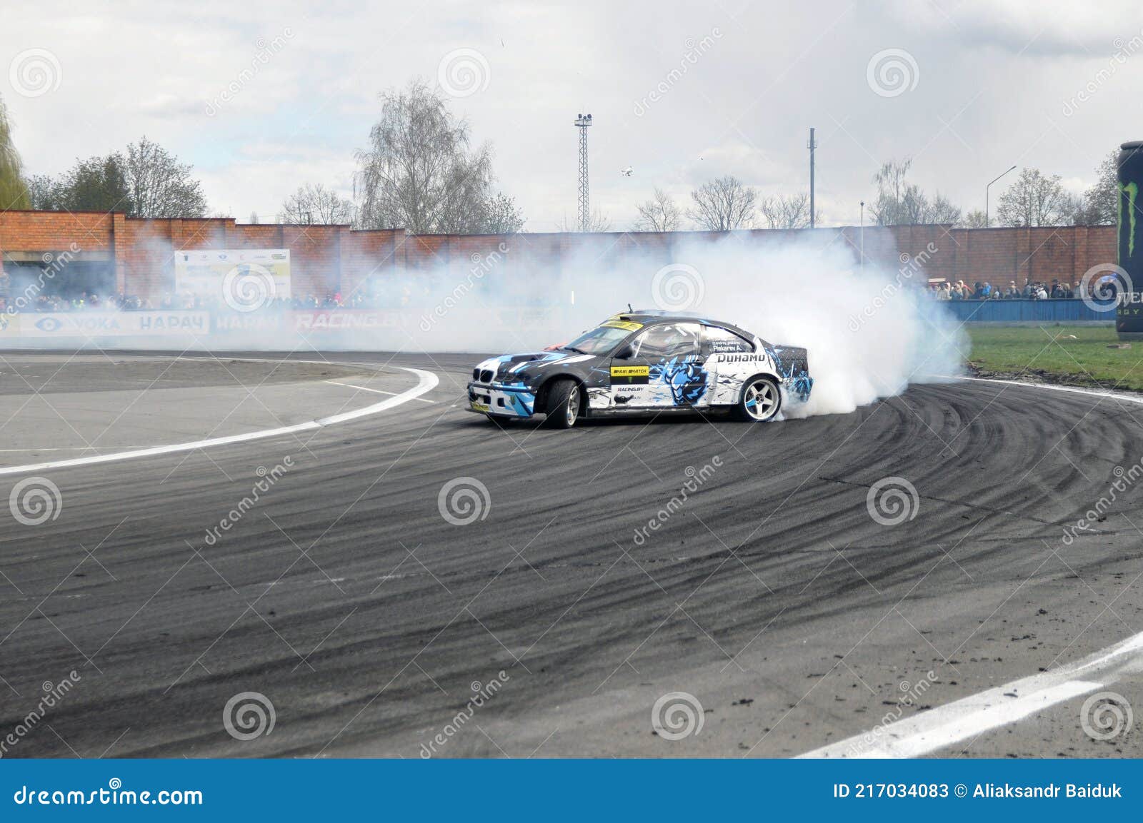 Driving in a Car with a Controlled Skid. Drift Editorial Stock Photo ...