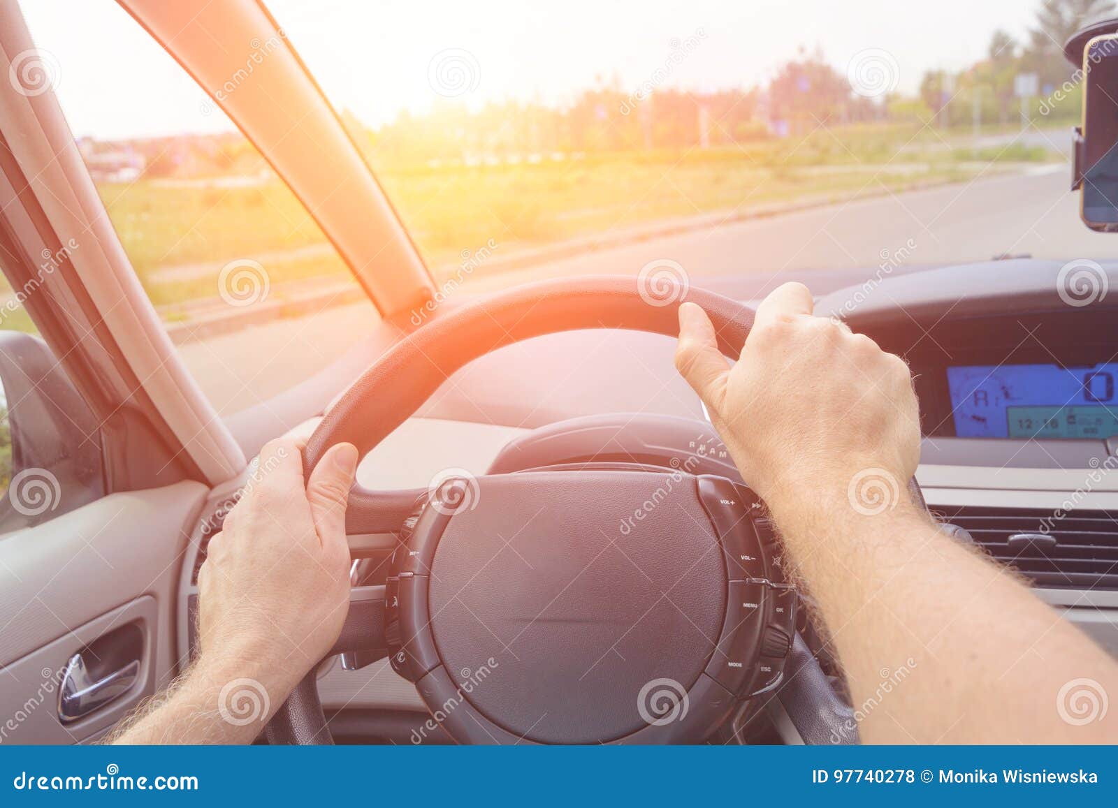 First Person View Of An Isolated Mans Hand Pointing Front With A Finger ...