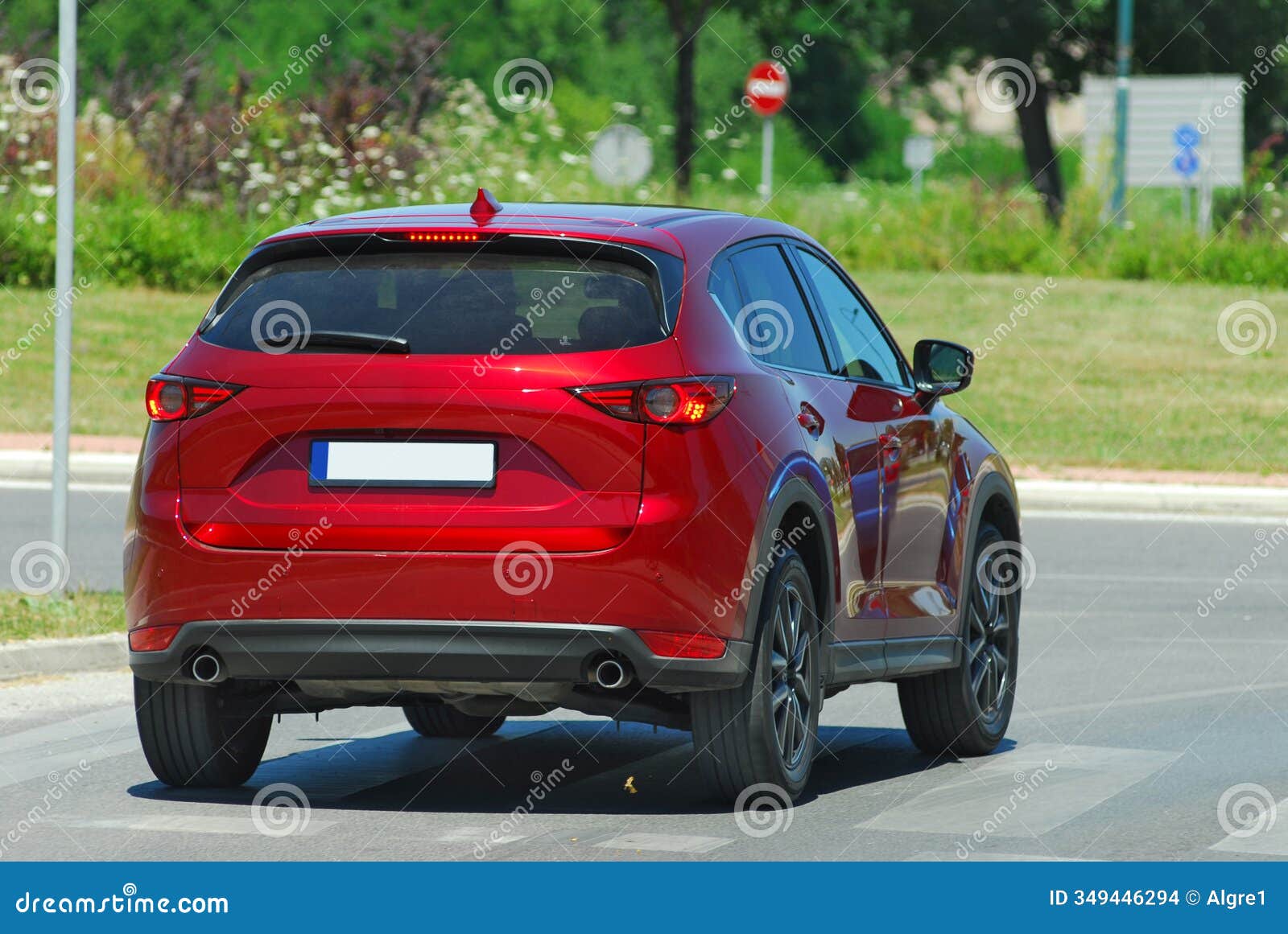 Driving a Car at High Speed Around a Curve Stock Photo - Image of move ...