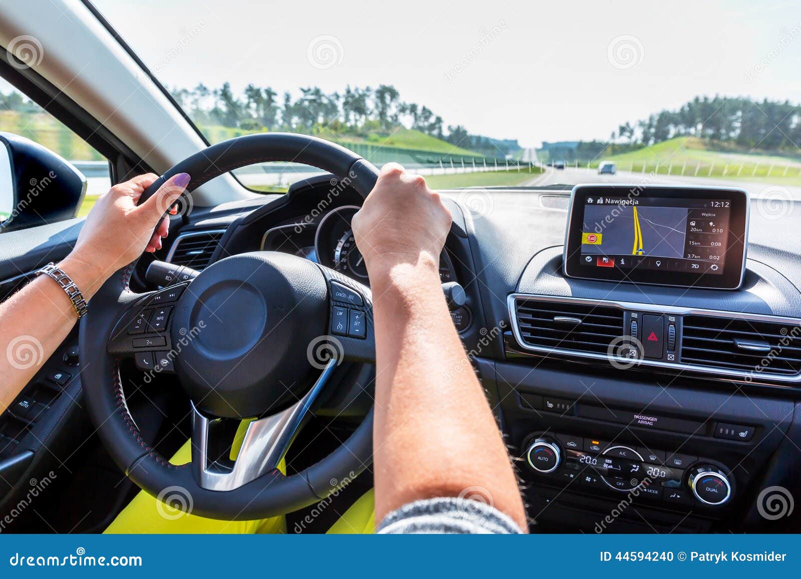 Driving a Car with Navigation Stock Photo - Image of motion, freeway ... Driving a Car with Navigation Stock Photo - Image of motion, freeway ...