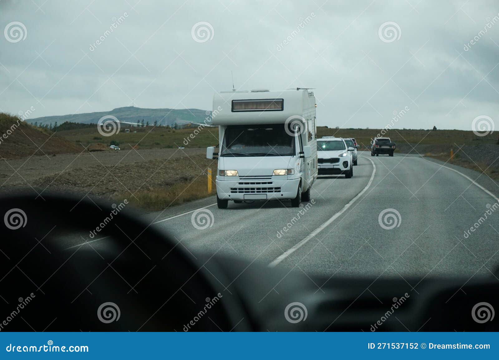 Driving a Car - Perspective of a Driver Stock Photo - Image of street ...