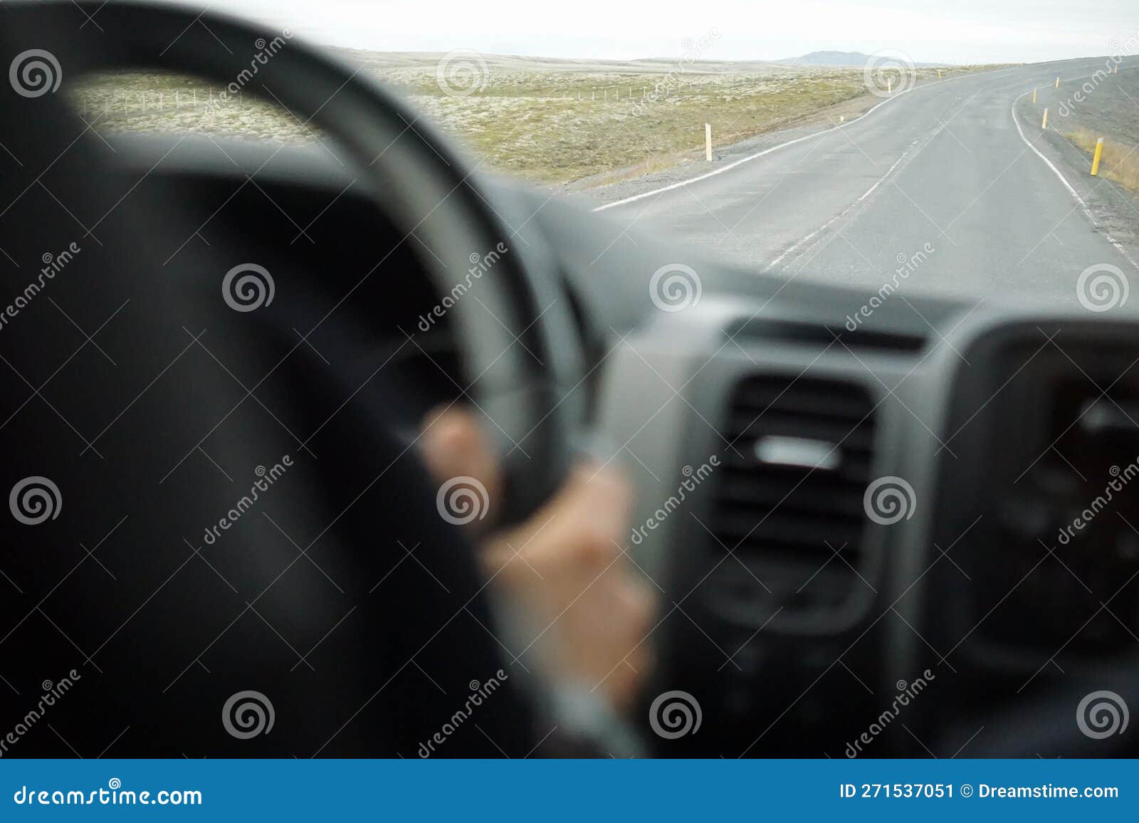 Driving a Car - Perspective of a Driver Stock Image - Image of hand ...