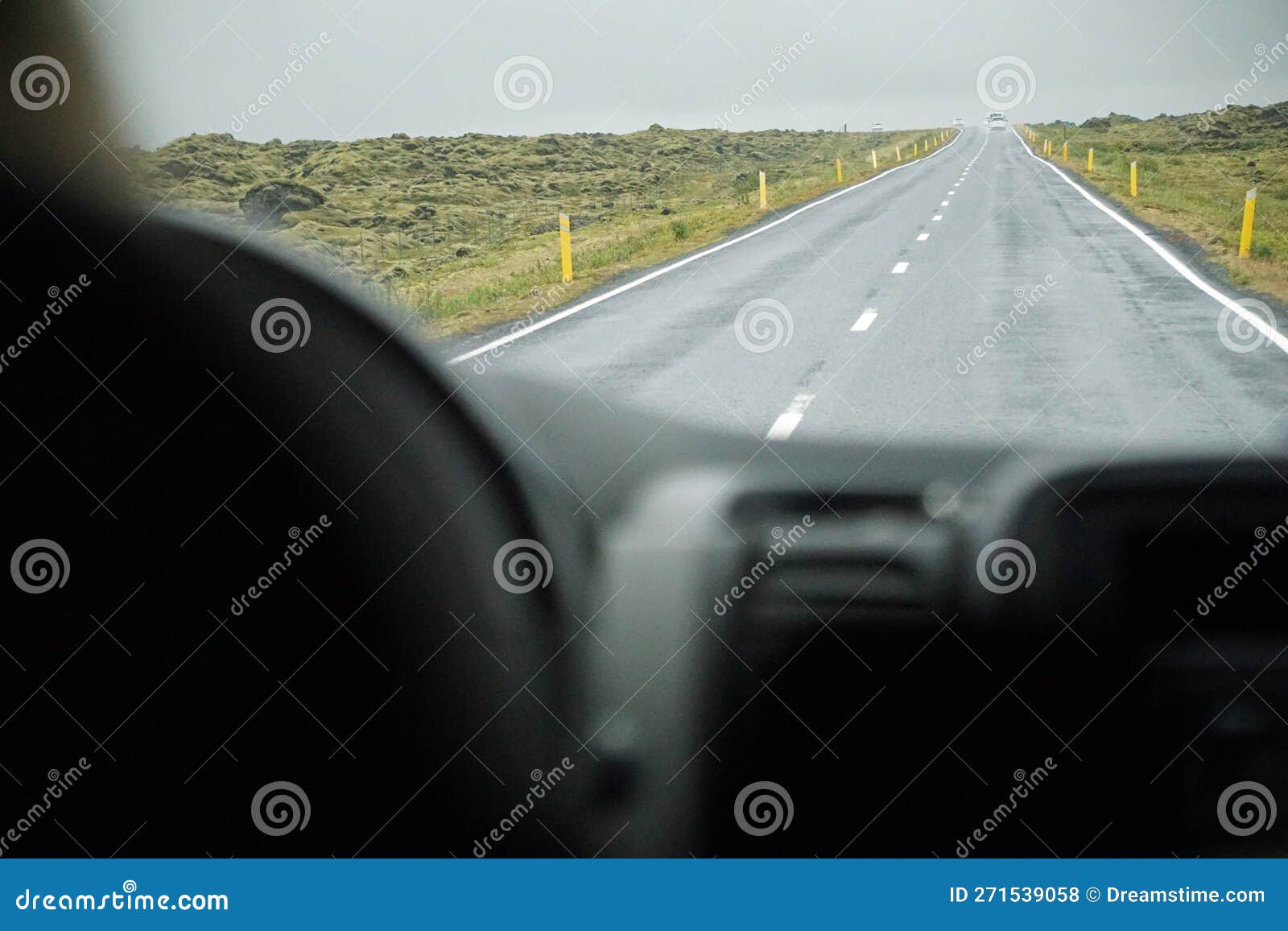 Driving a Car - Perspective of a Driver Stock Photo - Image of driving ...