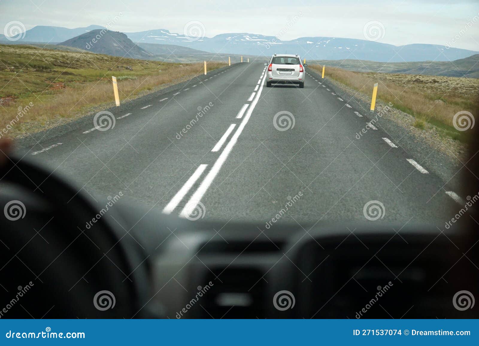Driving a Car - Perspective of a Driver Stock Photo - Image of interior ...