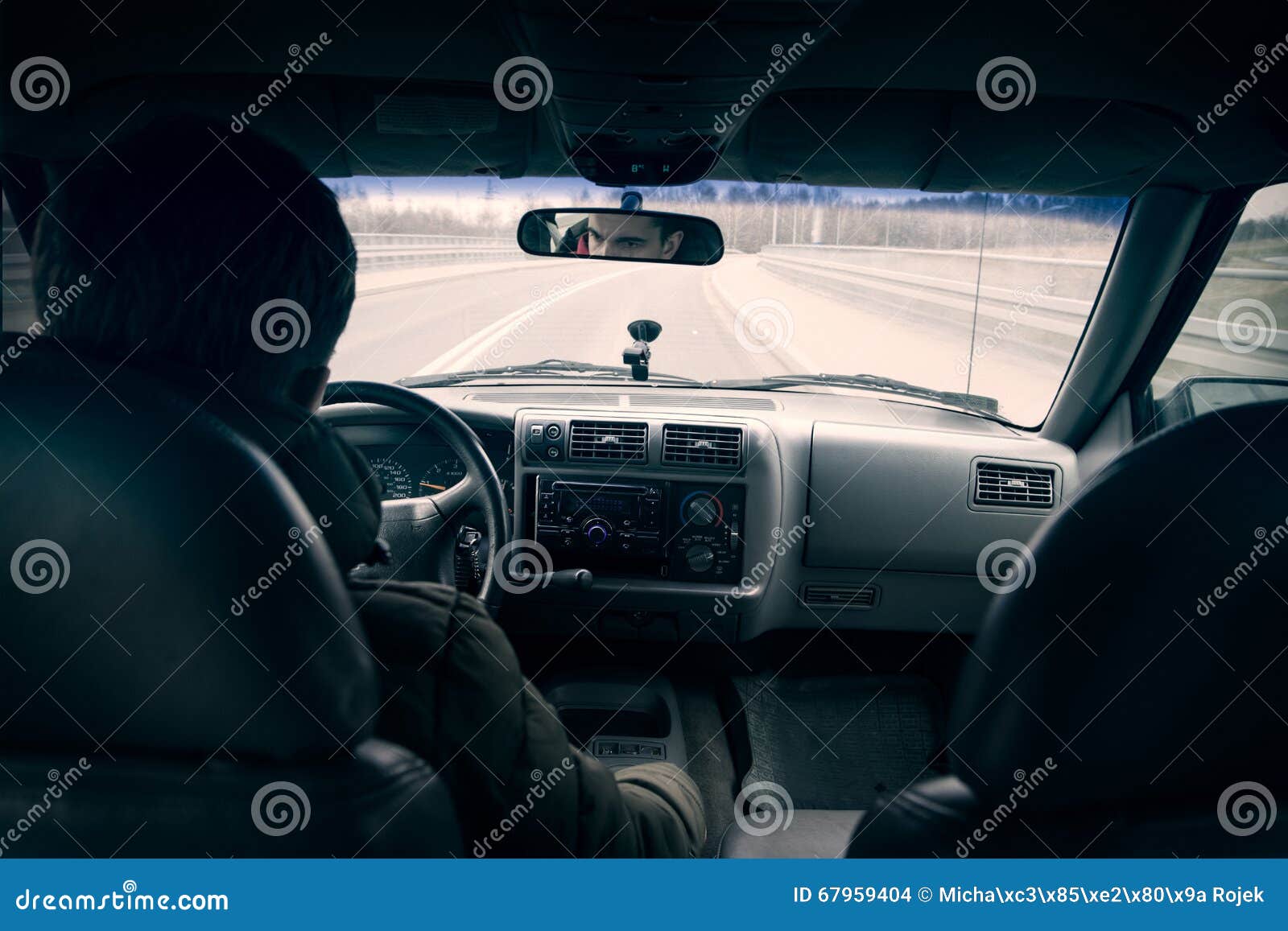 Driving a Car - Third Person View Stock Photo - Image of driving ...