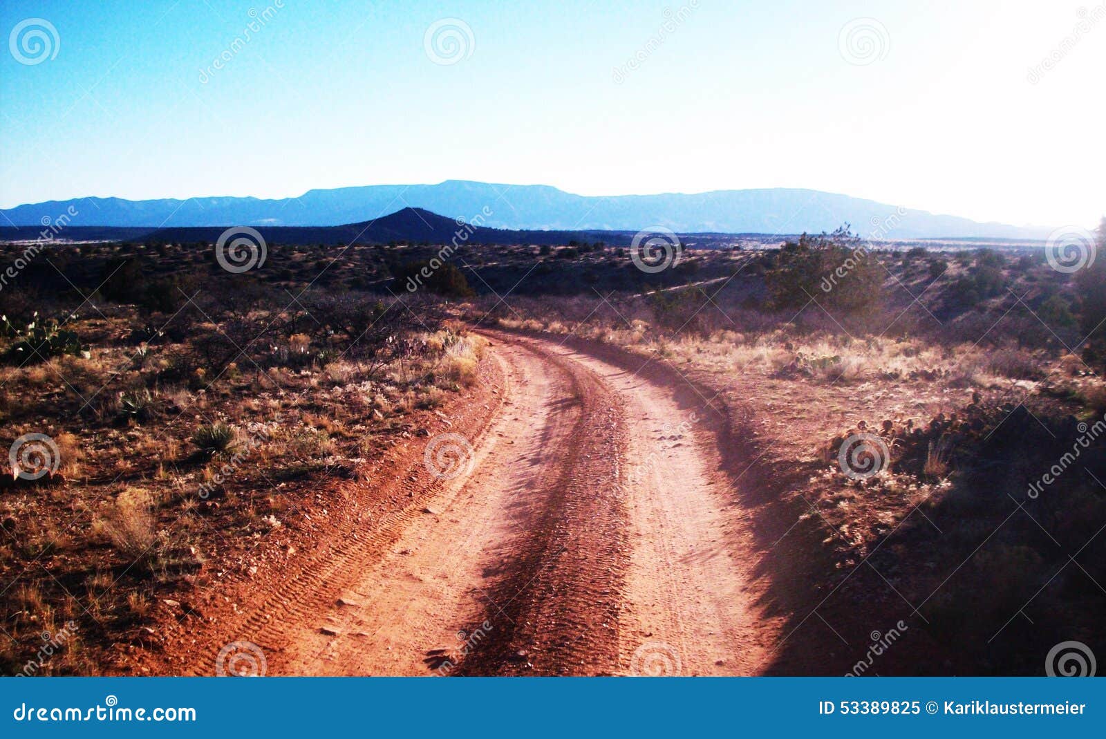 Driving Desert Back Roads stock image. Image of fall - 53389825